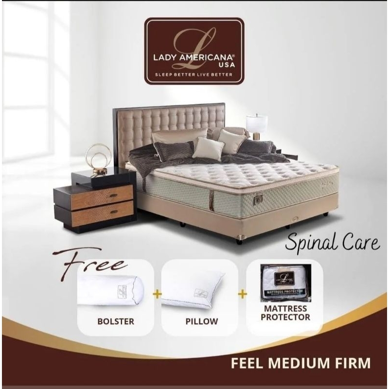 Jual Kasur Matras Springbed Lady Americana Spinal Care Lady Americana ...