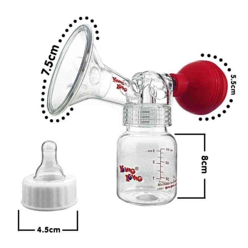 Jual Pompa Asi Manual Kedap Udara & Botol Susu Bebas Bahan Kimia Young ...