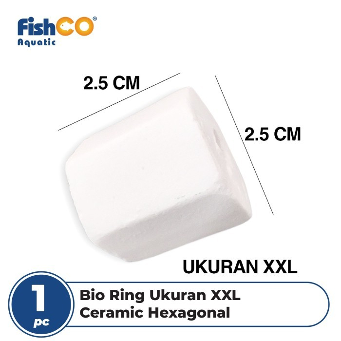 Jual Bio Ring Ukuran XXL Ceramic Hexagonal Ring Media Filter Jumbo ...