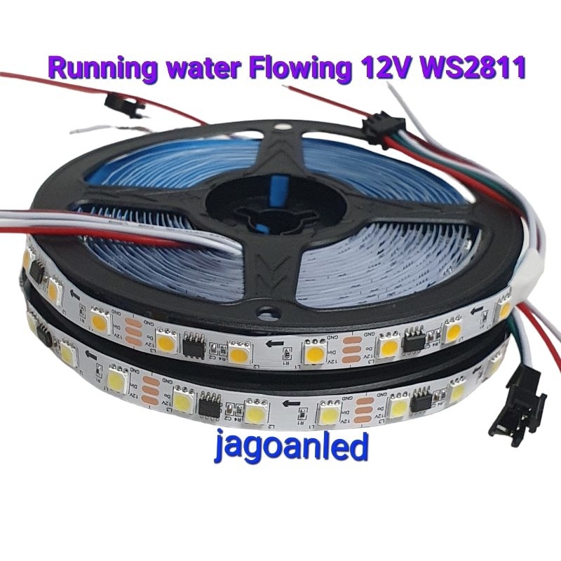 Jual LED strip running water flowing Light 5050 ws2811 12V 6500K 3000K ...