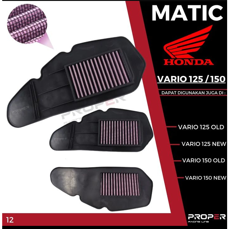 Jual Filter Udara Proper Racing Line Beat Fi / ESP Scoopy Fi / ESP ...