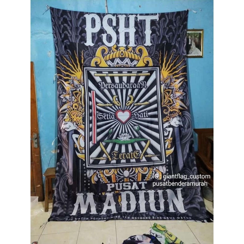 Jual FREE ONGKIR. BENDERA PSHT FULL PRINTING, GIANTFLAG SH, BENDERA ...