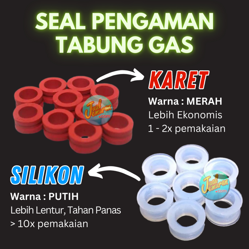 Jual Seal Karet Sealer Tabung Gas lpg 3 kg Elpiji 12 kg Satuan Warna ...