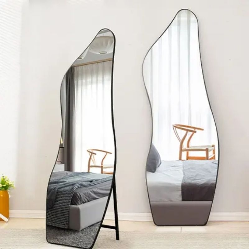 Jual Cermin Full body Besar List Hitam Minimalis Aestetick list hitam ...