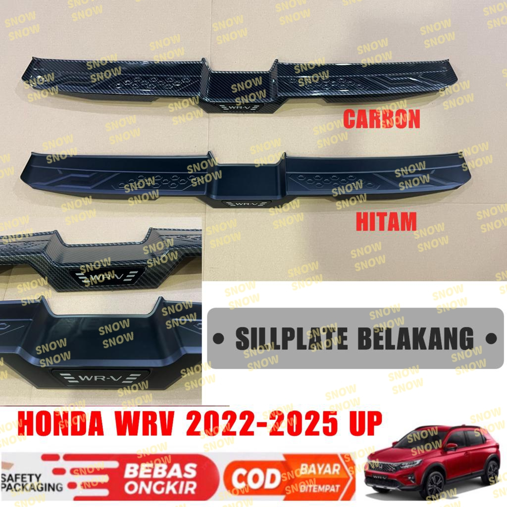 Jual Sillplate Belakang Honda WRV WR-V 2022 2023 2024 2025 Sporty Hitam Carbon Glossy | Shopee ...