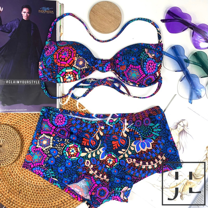 Jual Naia Motif Bikini Set Bikini Pantai Baju Renang Bikini