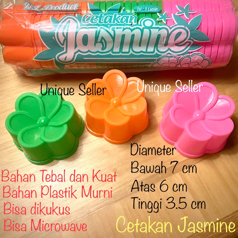 Jual [Isi36] Cetakan Kue Jasmine Besar 7 cm Plastik / Cetakan Bunga ...