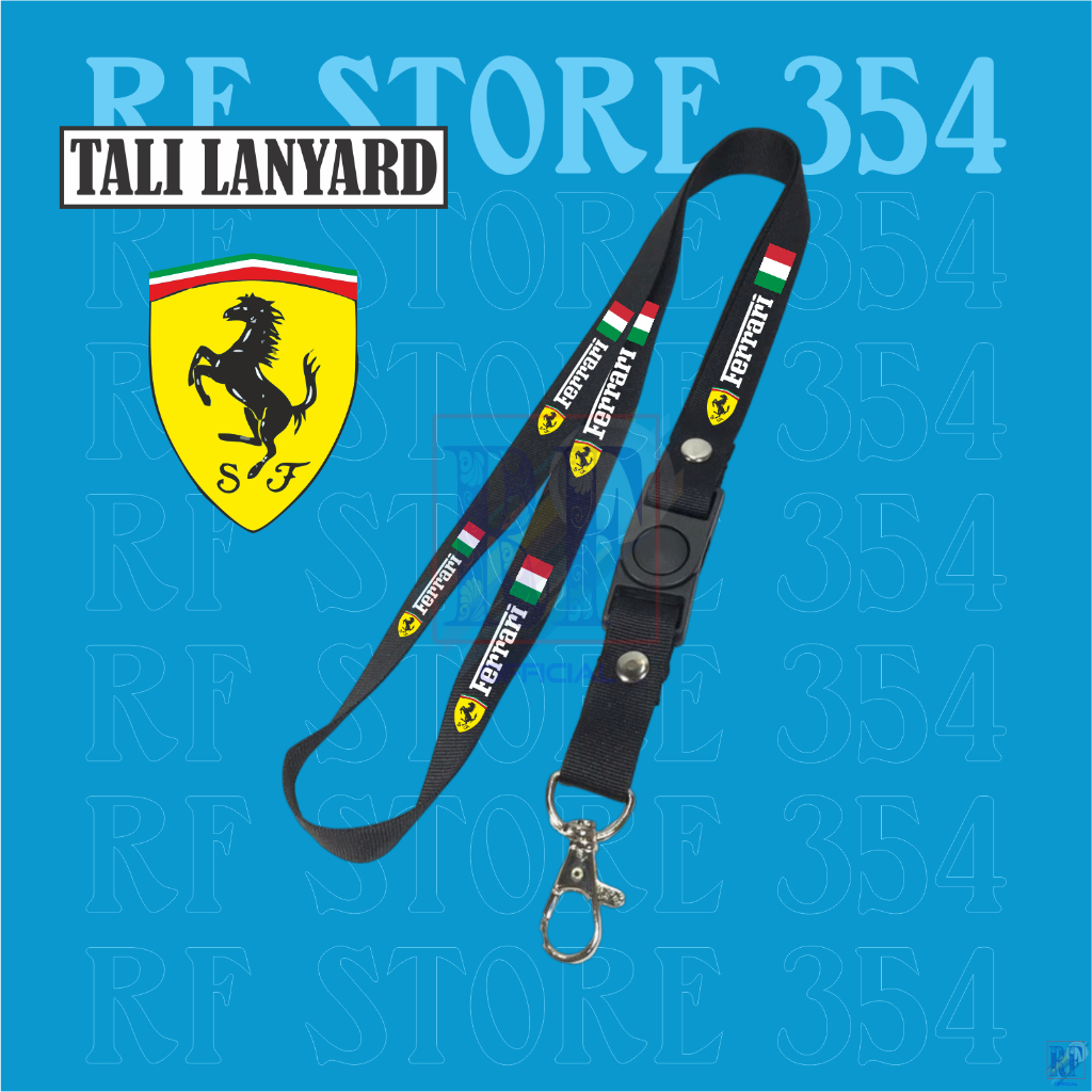 Jual TALI LANYARD FERRARI | TALI GANTUNGAN MEREK MOBIL FERRARI ITALIA ...