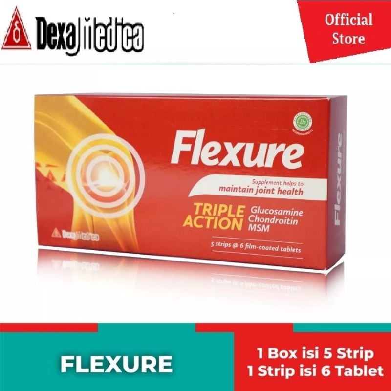 Jual BOX - FLEXURE 30 Tablet Memelihara Kesehatan Sendi & Tulang Rawan ...
