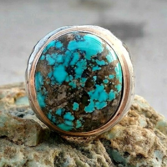 Jual Natural pirus persia turquoise ring perak | Shopee Indonesia