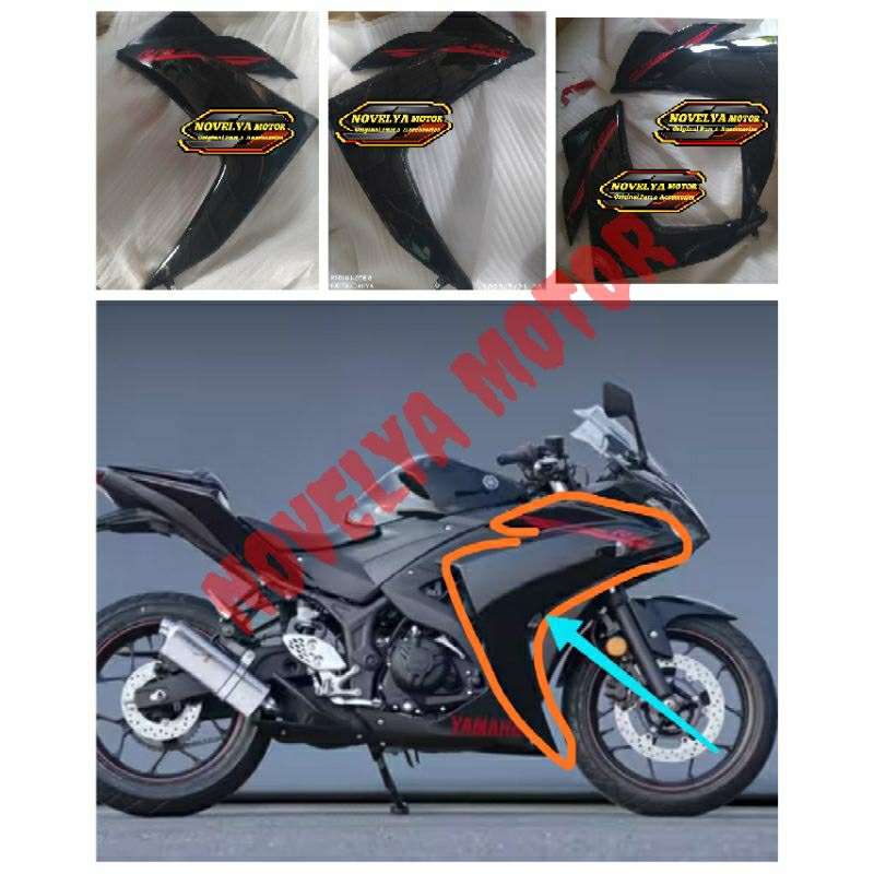 Jual BODY FR FAIRING SAYAP KANAN KIRI R25 R 25 HITAM 2015 ORI YAMAHA 1WD-XF83M/L-30-P0 | Shopee ...