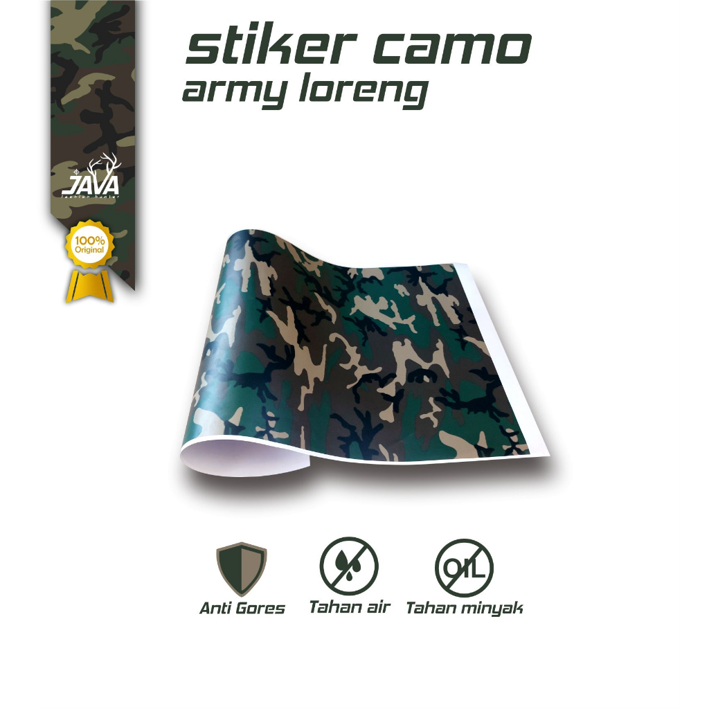 Jual Stiker camo loreng doreng army 100 x 50 cm | Shopee Indonesia