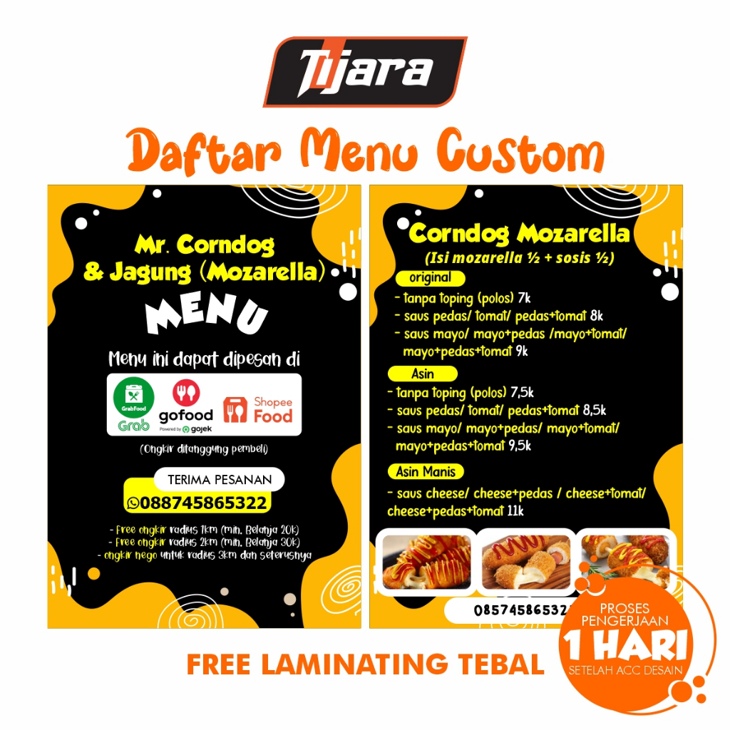 Jual Cetak Daftar Menu | Shopee Indonesia