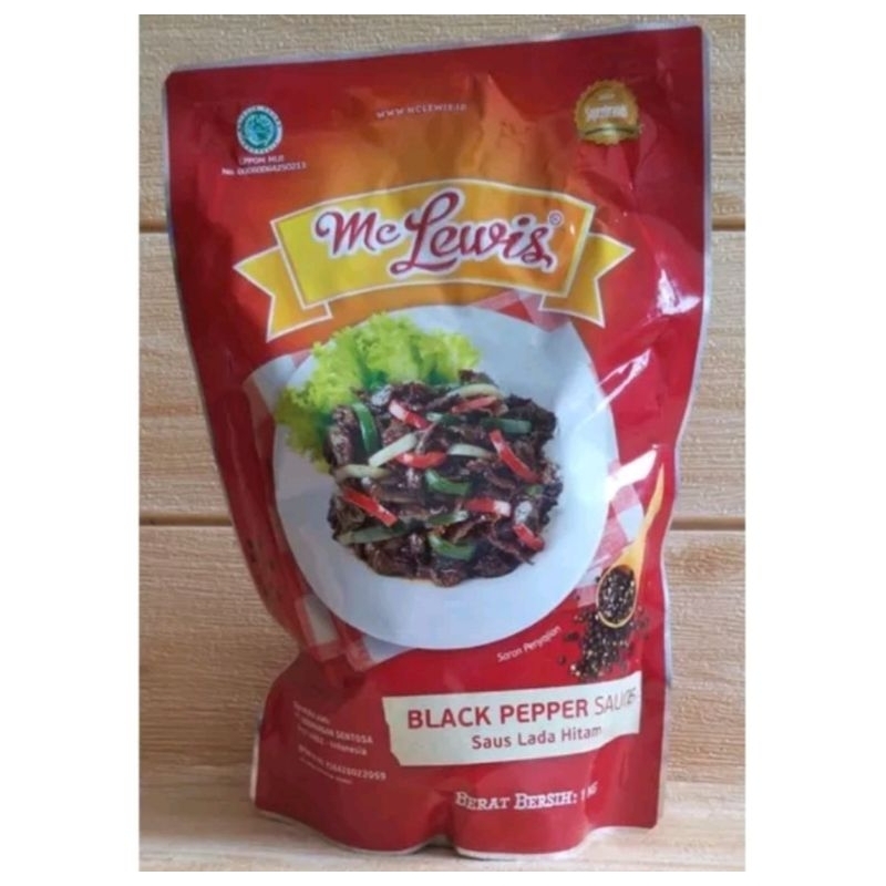 Jual Mc Lewis Black Pepper Sauce 1kg / Saus Black Paper / Saus Lada ...