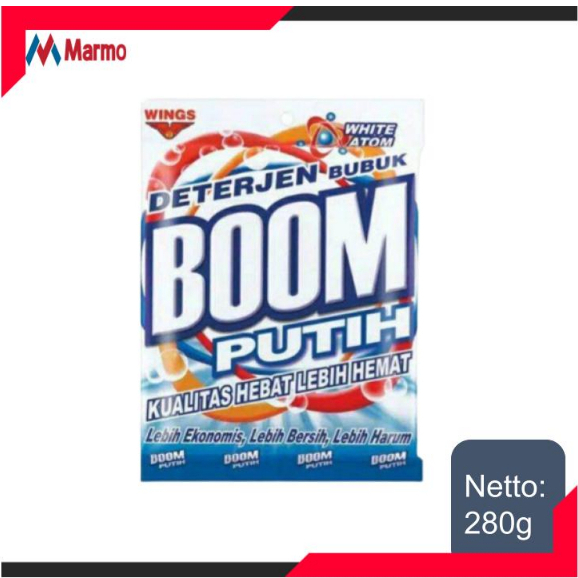 Jual BOOM Putih Deterjen Bubuk 280g | Shopee Indonesia