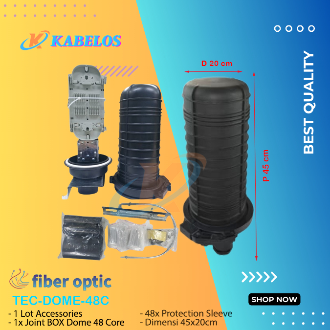 Jual Fiber Optic Joint Box Dome 48 Core|Joint Closure Dome 48 Core FO ...