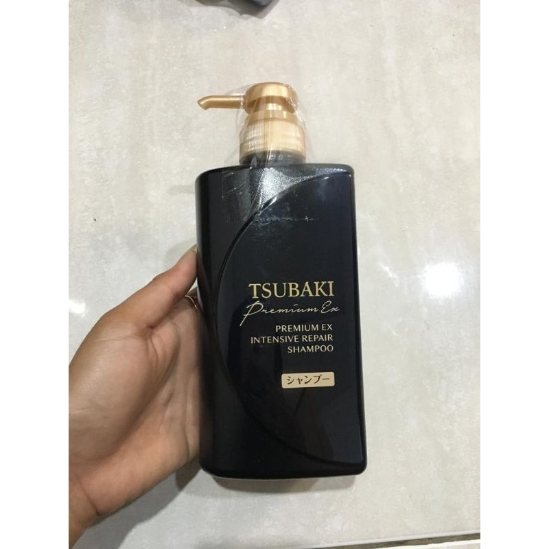 Jual Shiseido Tsubaki Premium EX Intensive Repair Shampoo 490ml | Shopee Indonesia