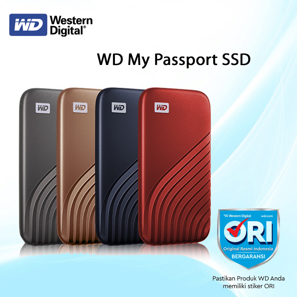 Jual WD My Passport SSD 500GB | 1TB | 2TB - Portable Eksternal SSD ...