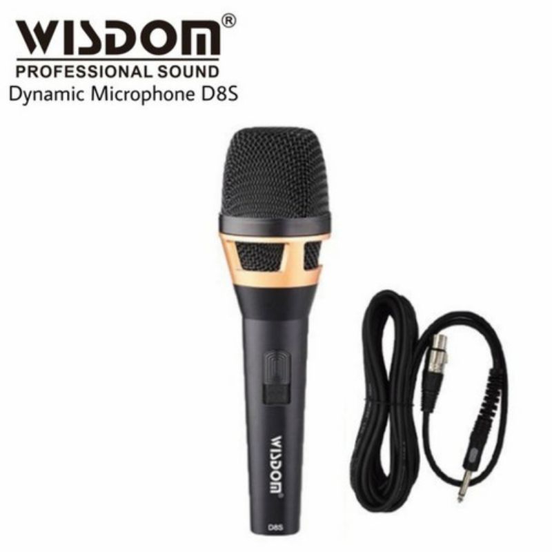 Jual Mic Kabel Wisdom D8S Original Kualitas Suara Terbaik Original ...