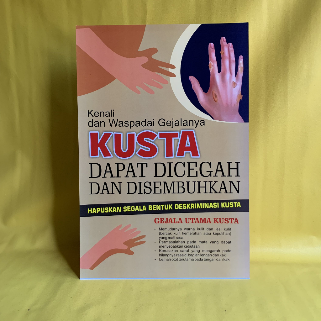 Jual Poster Penyakit | Poster Kenali Dan Waspada Gejala Kusta | Poster Kusta | Poster Kesehatan ...
