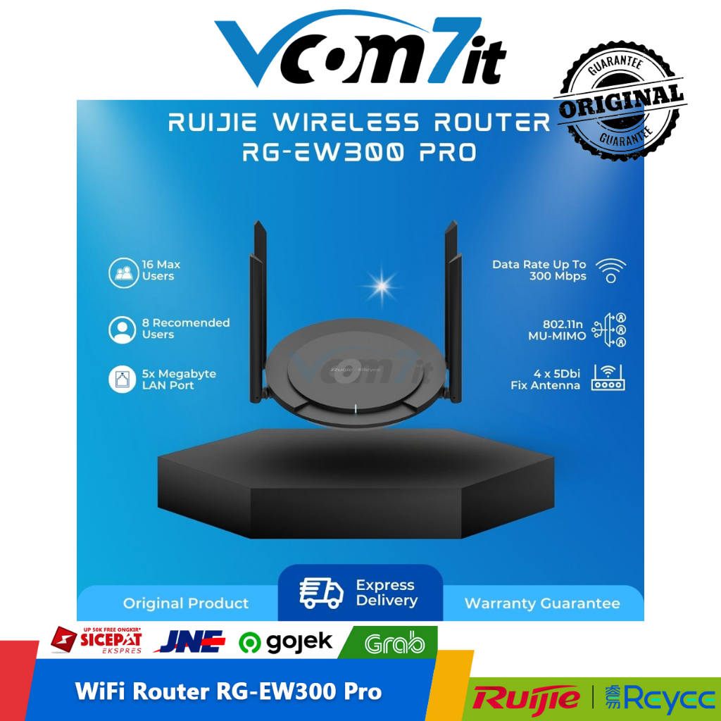 Jual Ruijie Reyee RG-EW300 Pro N300 Easy Smart Wireless Router | Shopee ...
