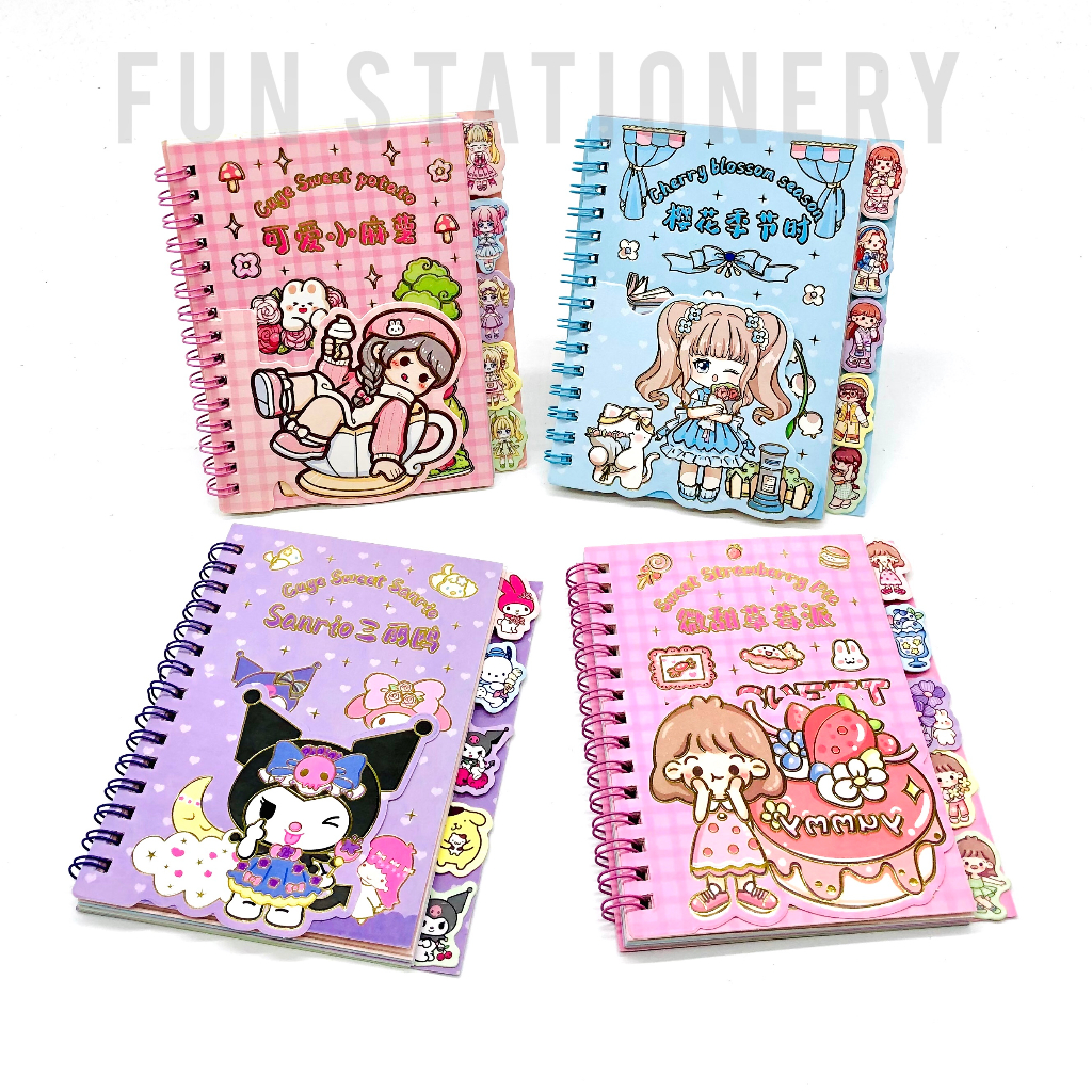 Jual BUKU STICKER DIY SANRIO MOMO MLD-A-902 / NOTEBOOK STICKER ...
