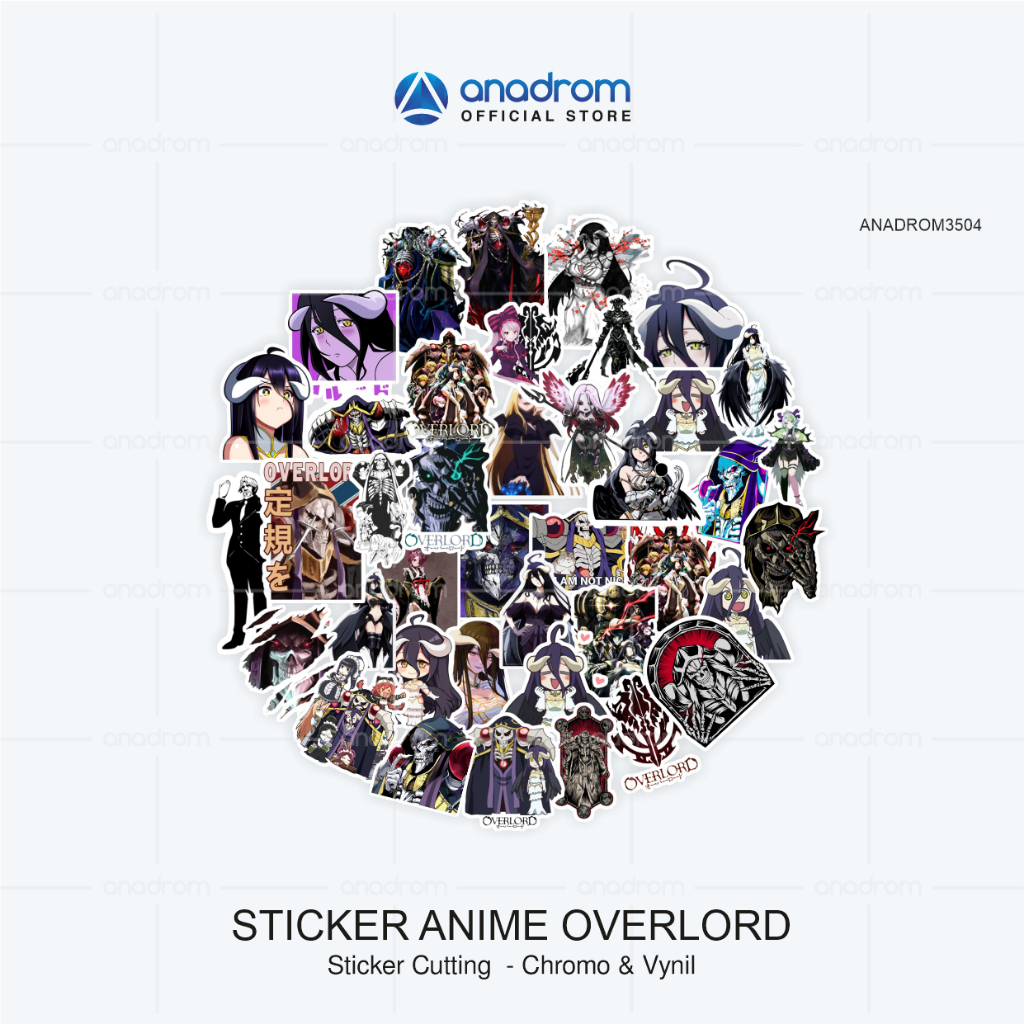 Jual Sticker Anime Overlord | Sticker Anime & Aesthetic | Anadrom 3504 ...