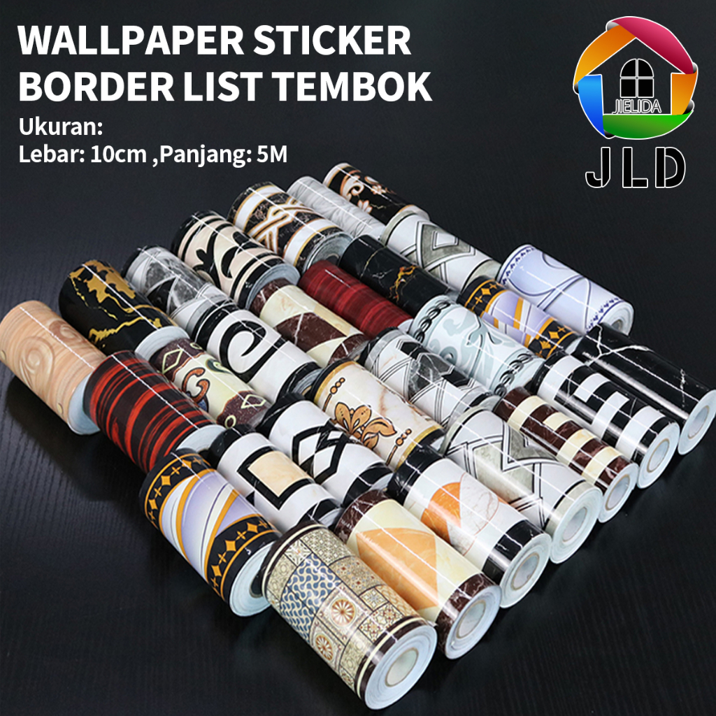 Jual JieLiDa Best Quality Wallpaper Sticker Border List Tembok 10cmx5m ...