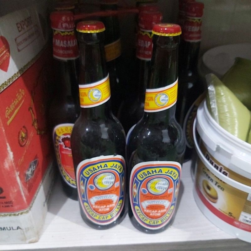 Jual kecap asin atom bulan 620ml | Shopee Indonesia