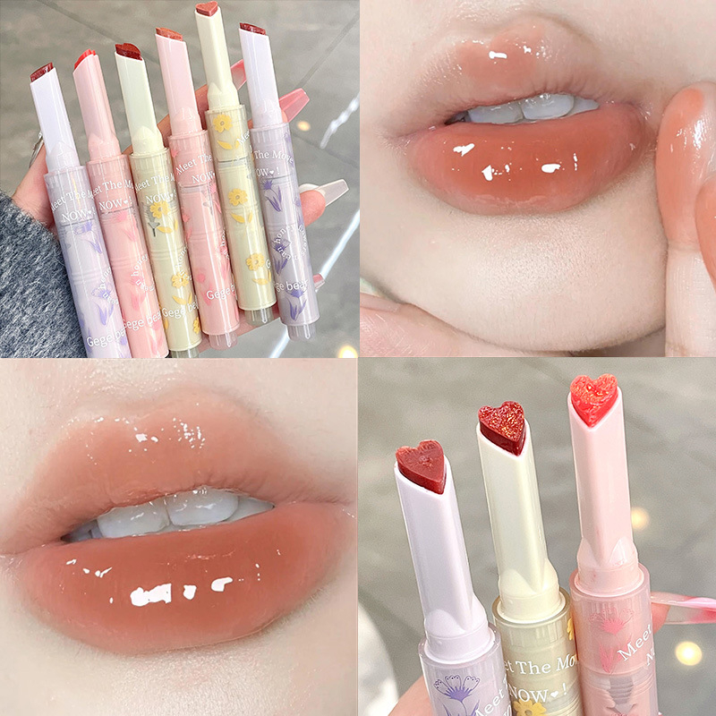Jual Gege bear Water light mirror solid lip gloss transparan toot lip ...