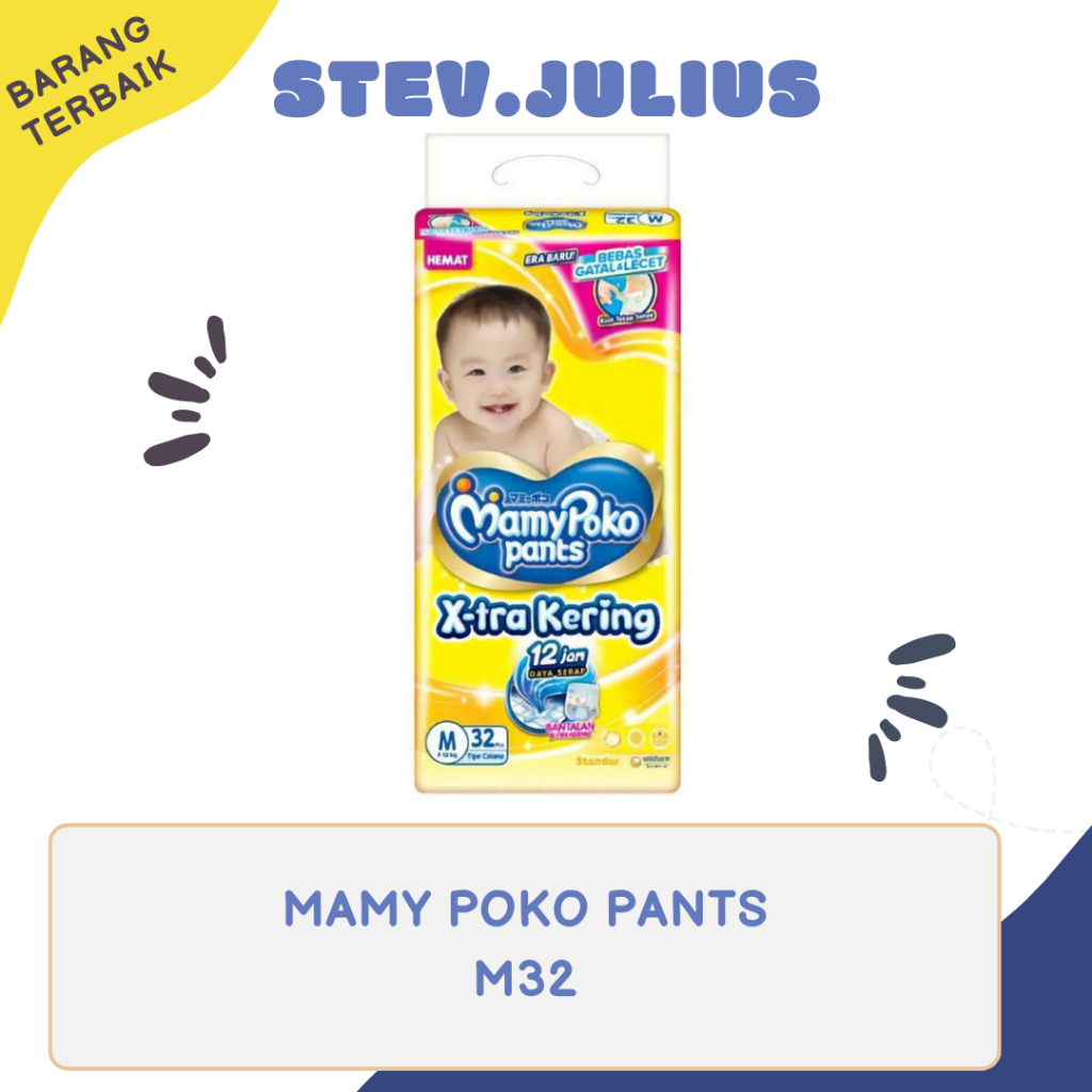 Jual MAMY POKO PANTS STANDAR X-TRA KERING M32 | Shopee Indonesia