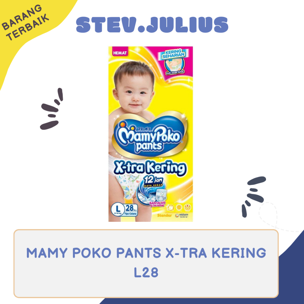 Jual MAMY POKO PANTS STANDAR X-TRA KERING L28 | Shopee Indonesia