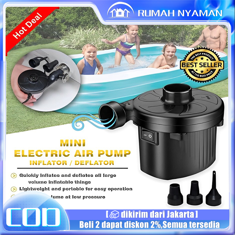 Jual Pompa Angin Listrik/kolam renang/kasur angin bisa sedot/Pompa Angin Listrik Electric Air ...