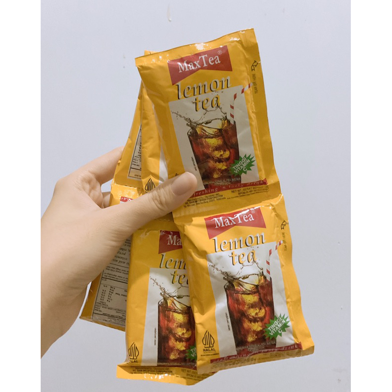 Jual MaxTea Lemon Tea 1 Renceng (10bks) | Shopee Indonesia