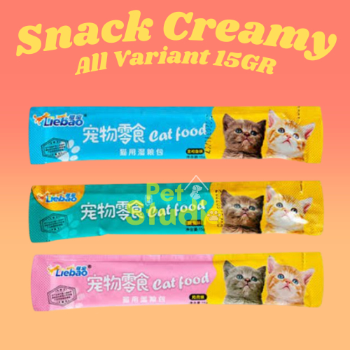 Jual Lie Bao Snack Creamy Kucing All Variant 15GR | Shopee Indonesia