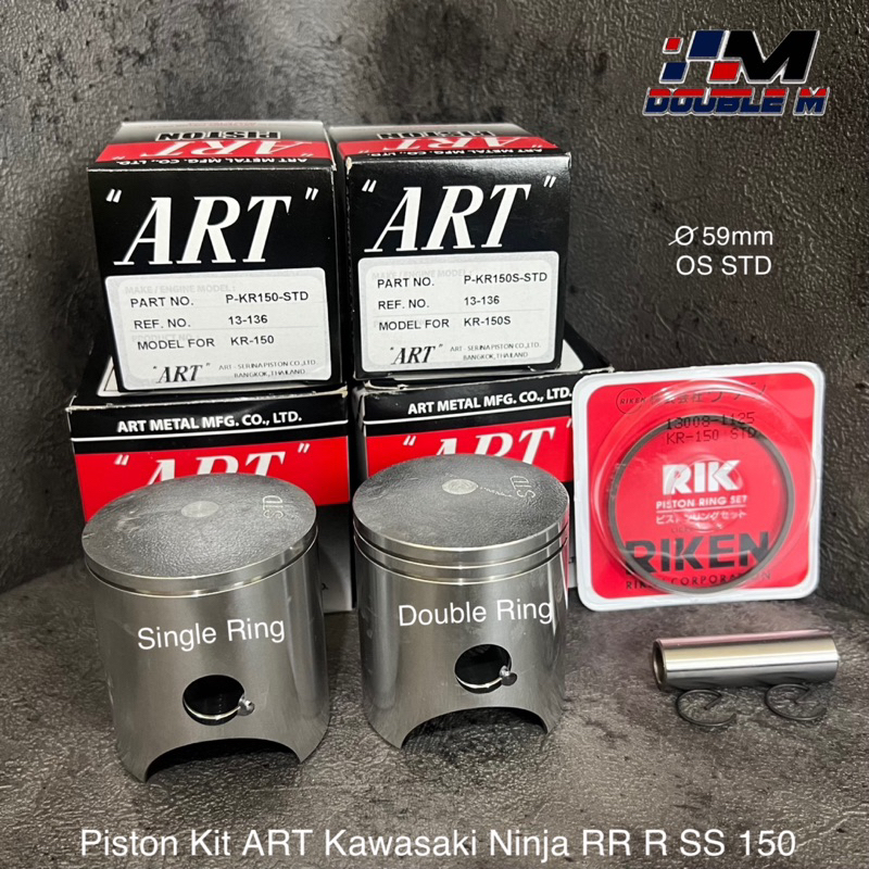 Jual Piston ART Seher ART 59mm 59 mm Ninja R RR SS 150 Pen 15 Pin 15 ...