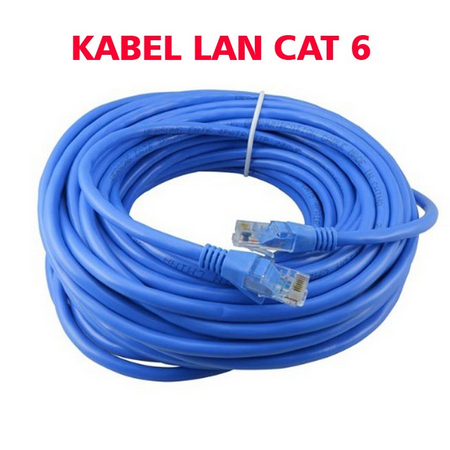 Jual Kabel LAN RJ45 CAT 6 RJ45 UTP Ethernet Internet 20m | Shopee Indonesia