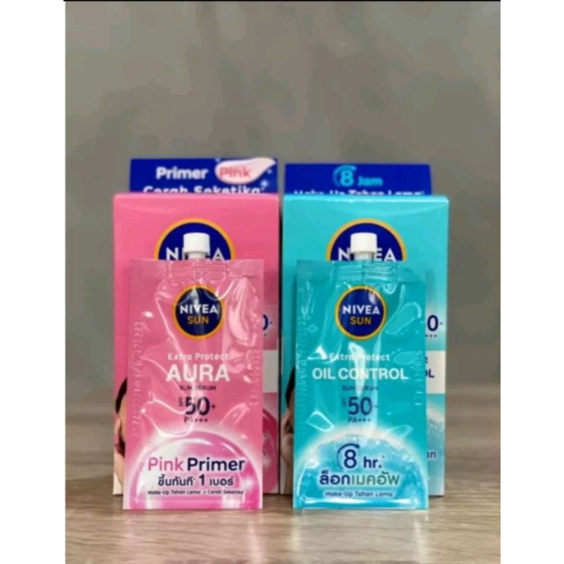 Jual Nivea Sun Face Serum Oil Control SPF 50 PA+++ Instan Aura 7ml ...