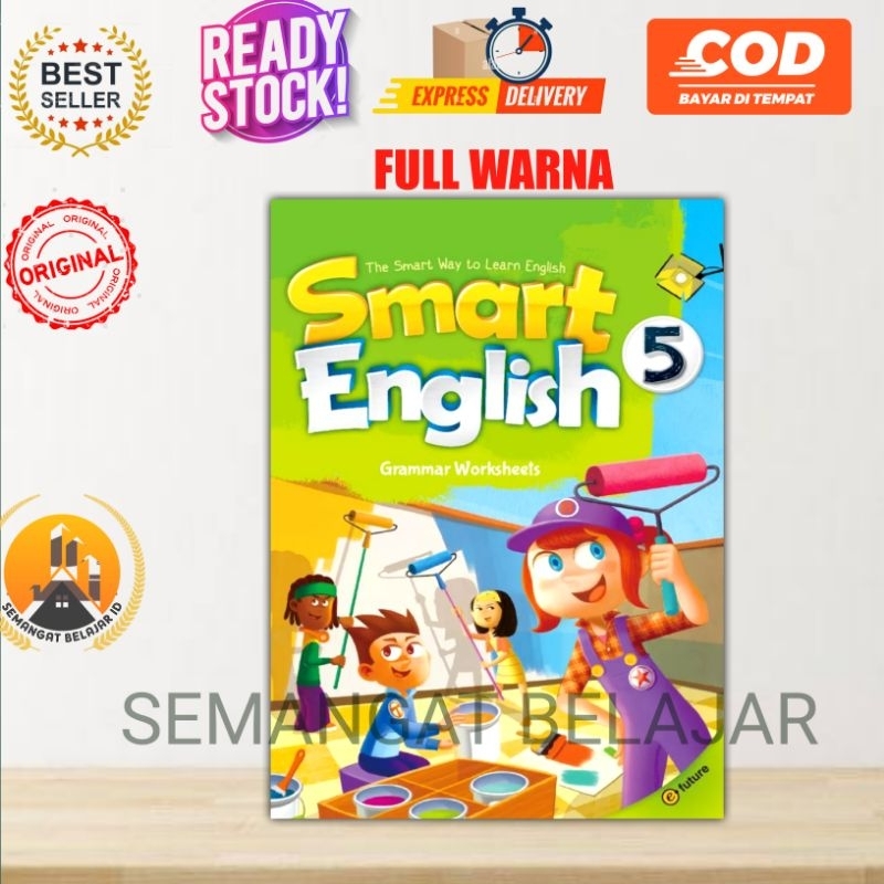 Jual Buku Smart English Grammar Worksheets for Primary Grade 5 | Buku Inggris untuk Anak Anak ...