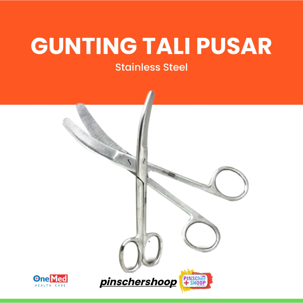 Jual Gunting Tali Pusar Bayi Umbilical Bush Scissors SS Stainless Steel ...