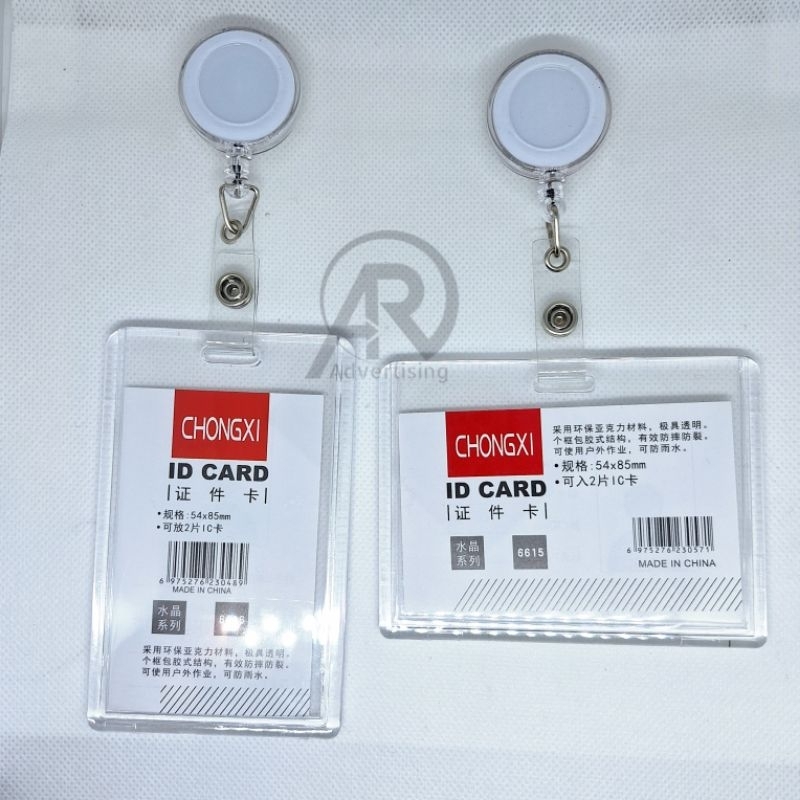 Jual Tempat ID Card Akrilik Yoyo - Holder ID Card Acrylic plus Yoyo - ID Card Name Tag Akrilik ...