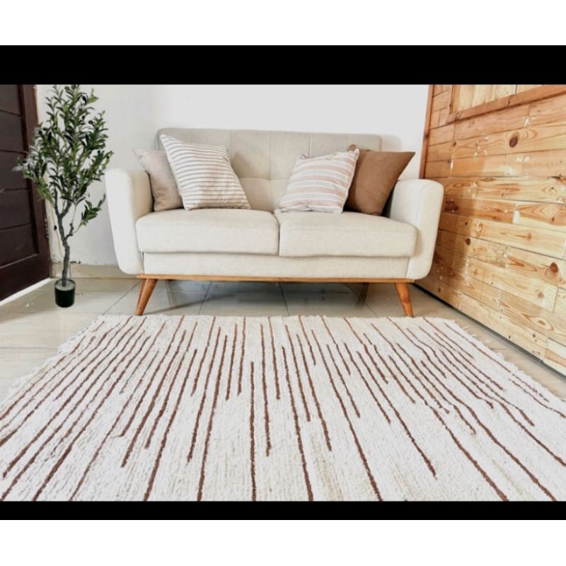 Jual karpet tenun ATBM bisa request warna dan ukuran | Shopee Indonesia