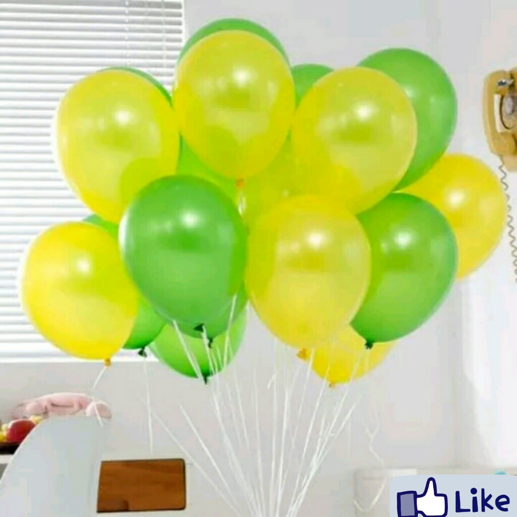 Jual {isi 30 pcs} MIX Balon metalik BIRU TUA BIRU MUDA PUTIH / Balon ...