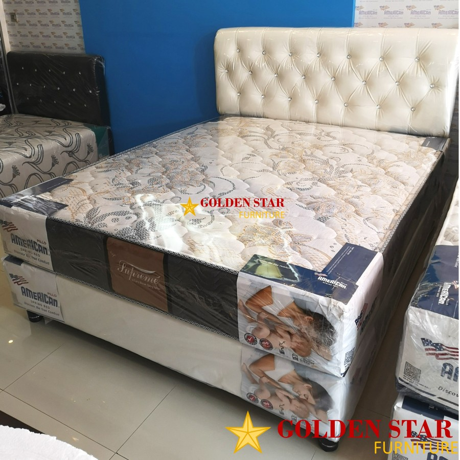 Jual Kasur American Pillo Supreme /SET Spring bed 160/180 Springbed ...
