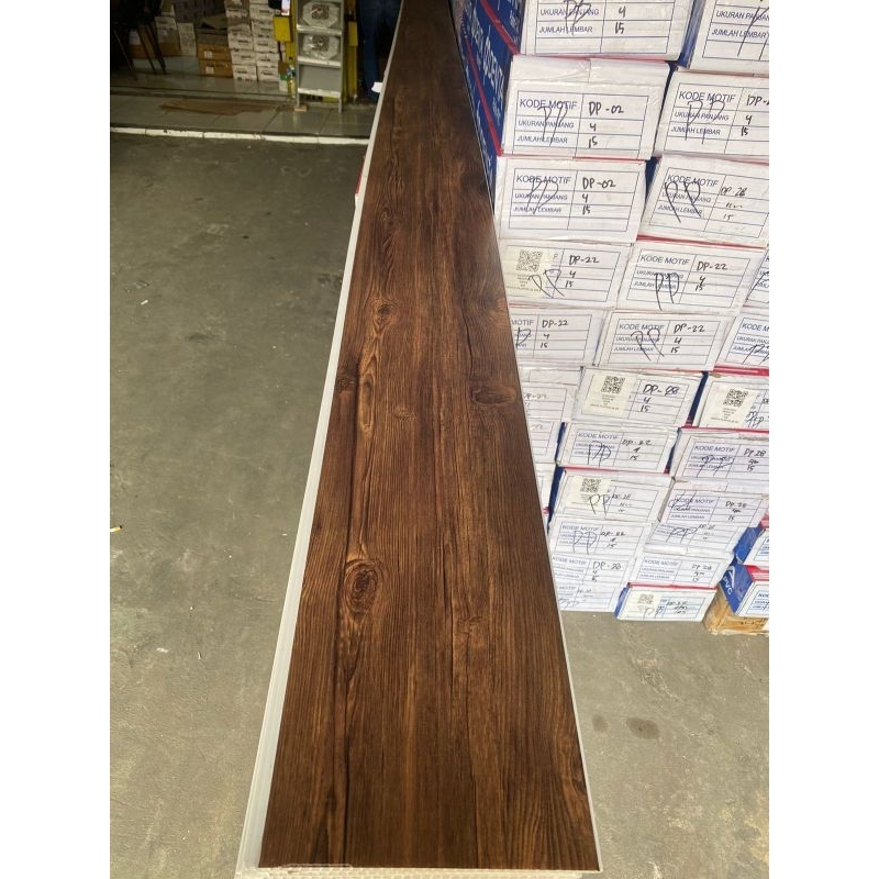 Jual Plafon pvc coklat serat kayu tua Doff Laminated Maihome wood 8 ...