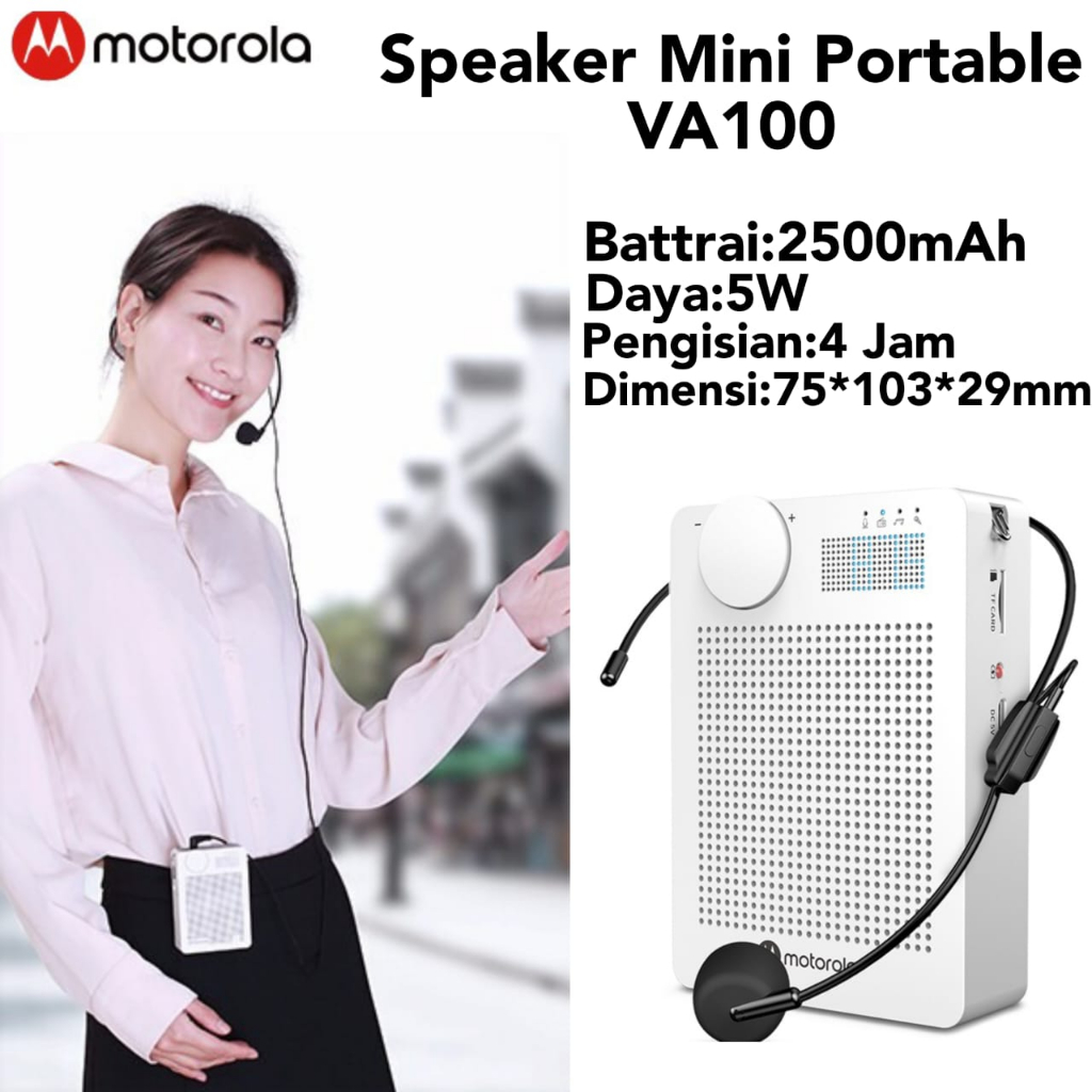 Jual Speaker Bluetooth Mini Mic Portable Tour Guide Guru Mengajar ...