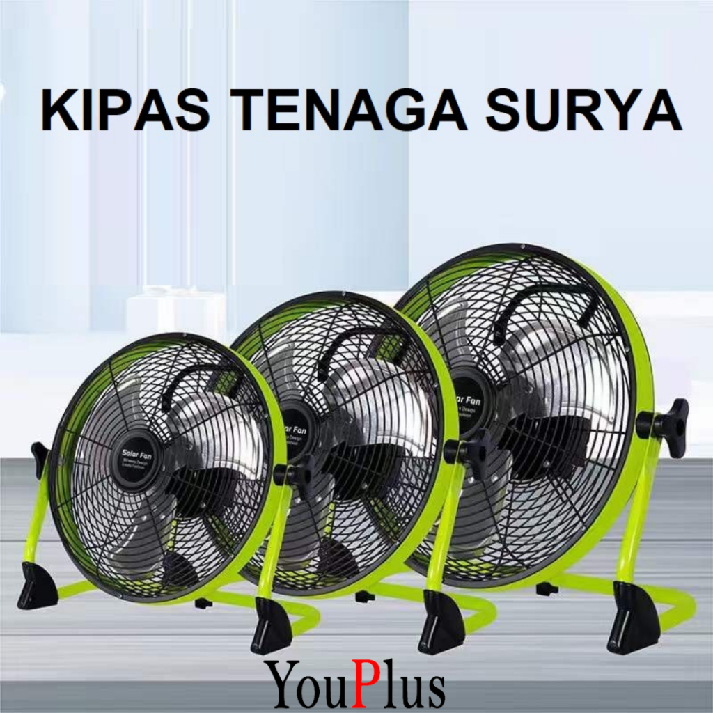 Jual SOLAR FAN / KIPAS ANGIN LANTAI TENAGA MATAHARI / TENAGA SURYA ...