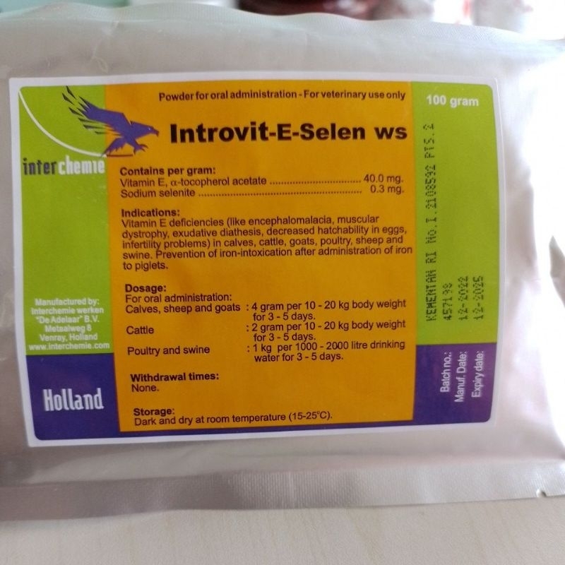 Jual Introvit-E-selen WS 100g | Shopee Indonesia