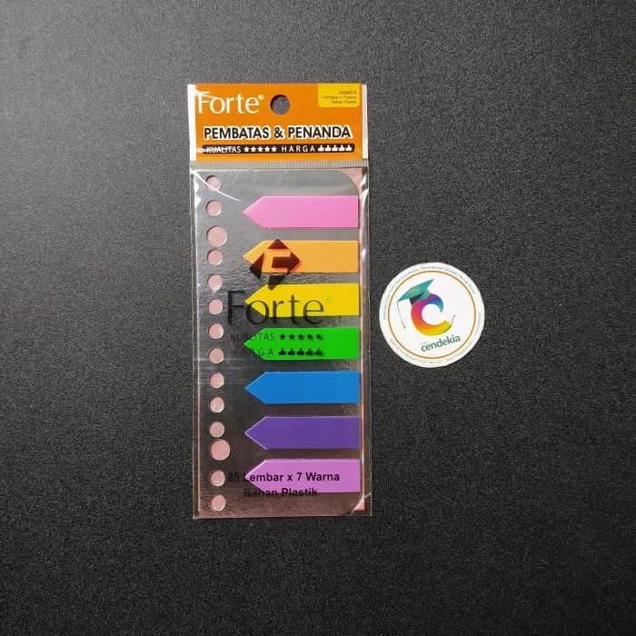 Jual Sticky Note Panah FORTE Pembatas buku Panah FORTE 7 warna | Shopee ...