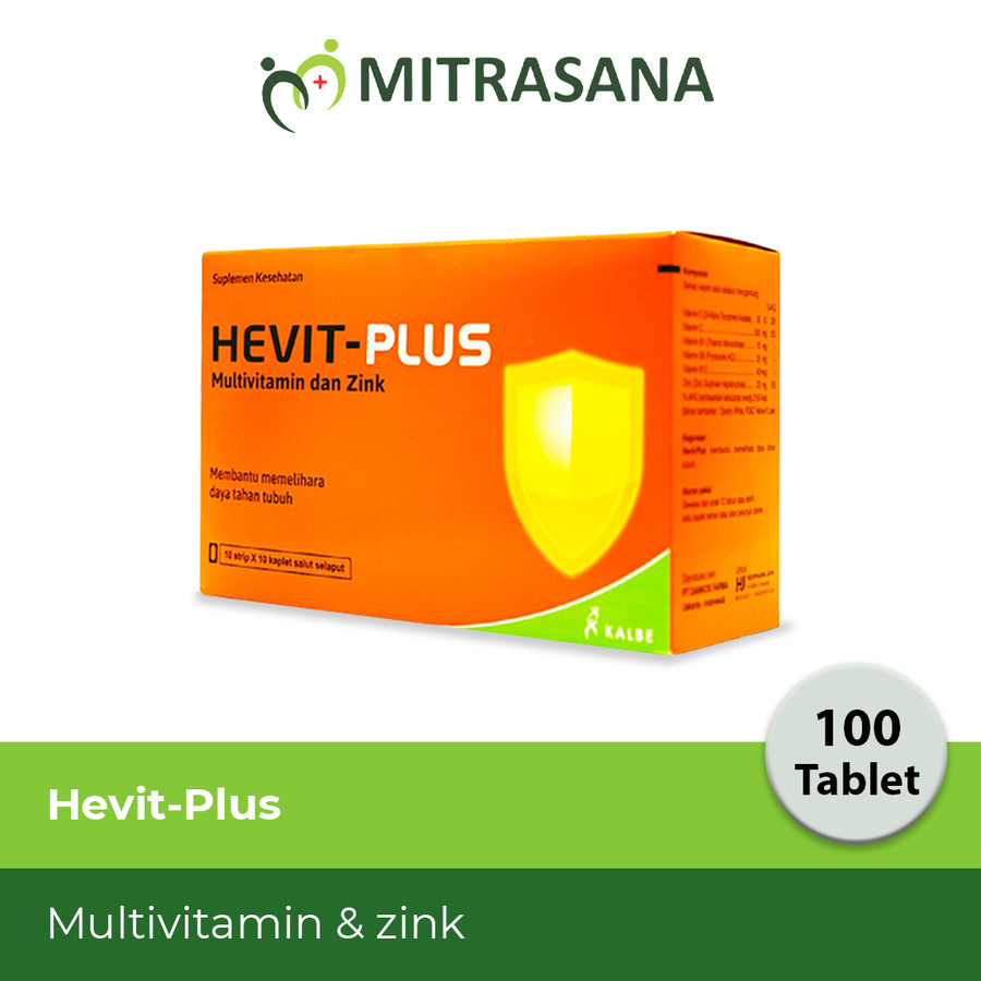 Jual Hevit Plus 1 Strip x 10 Tablet - Multivitamin C 500 Mg, B1, B6 ...